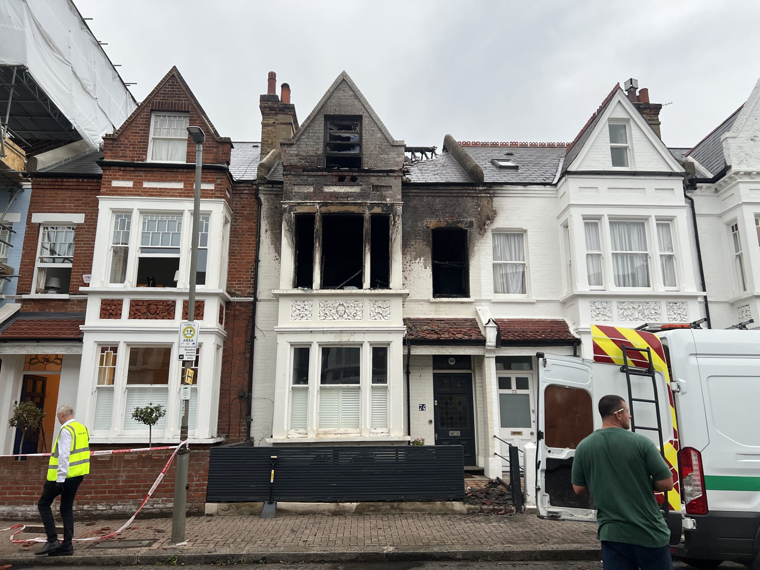 Large Fire Breaks Out on Chelverton Road in Putney