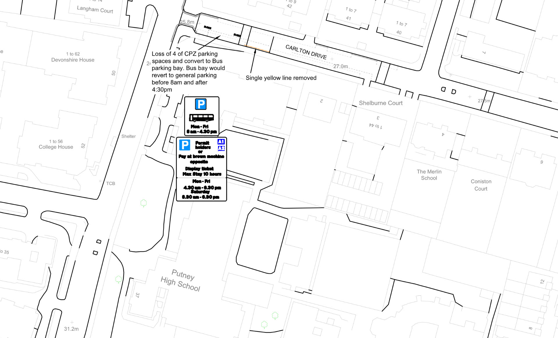 Eight parking spaces to become school bus bays under council plan ...