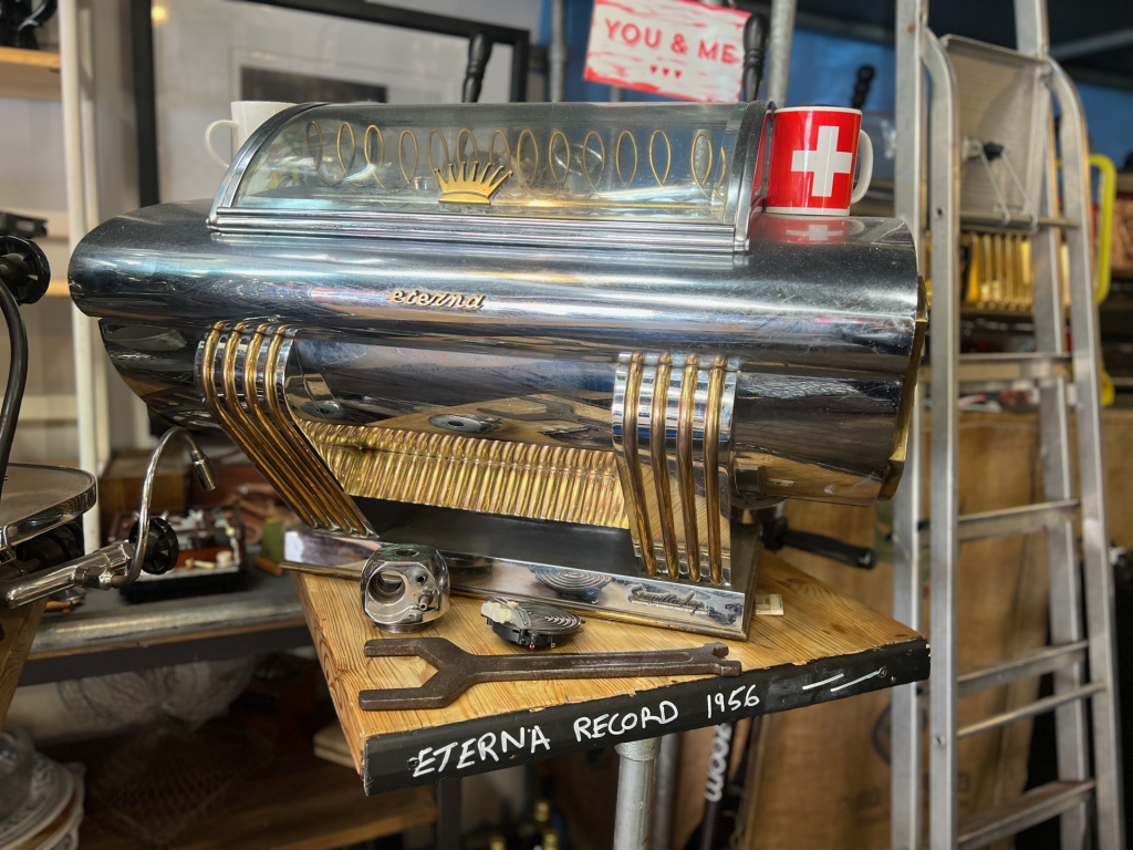London’s oldest working espresso machine is in Putney Bridge. Her name ...